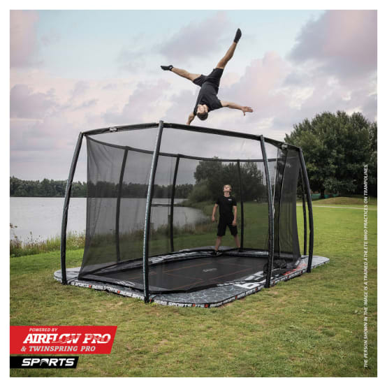 Trampoline Ultim Pro Bouncer Flatground 500 avec Filet de Sécurité XL ...