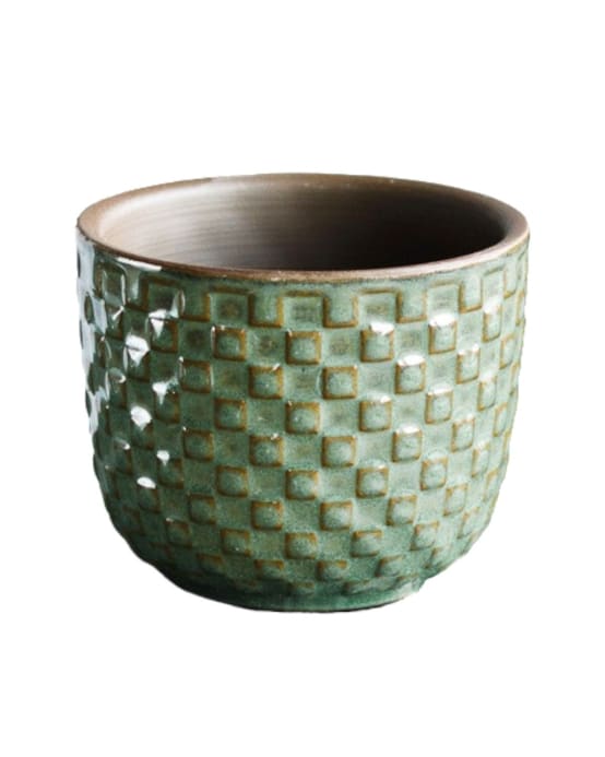 Mini cache pot - RELIEF VERT- La Green Touch - Jardiland