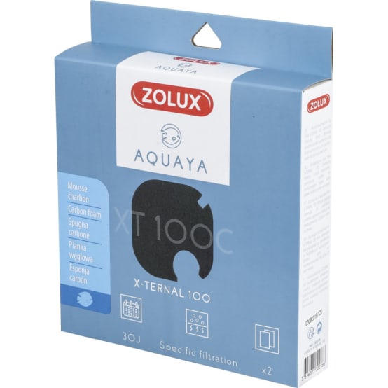Filtre pour pompe x-ternal 100, filtre XT 100 C mousse charbon x 2 ...