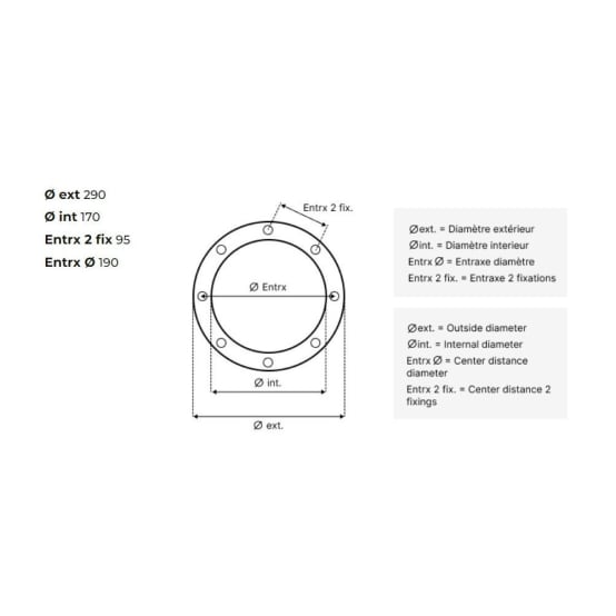 PROCOPI - 2 collerettes projecteur SERIE FRANCE PL84C (à clips) pour ...