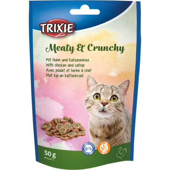 Trixie - Friandises au poulet & au herbe à chat 50 g pour chat - Jardiland