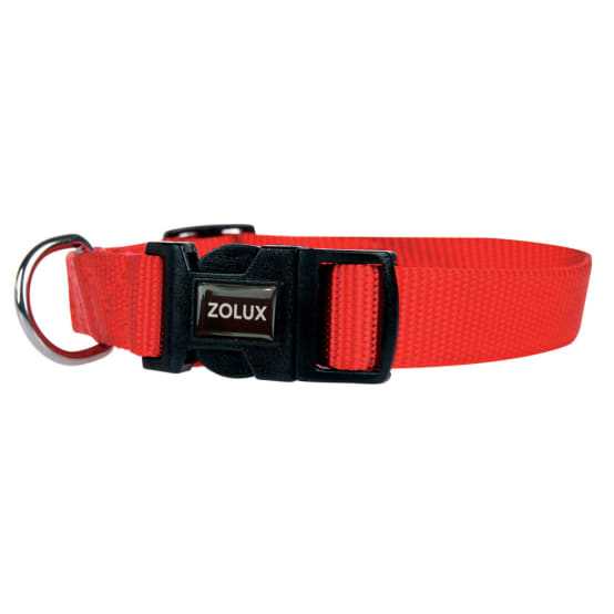zolux - Collier nylon 40-50 cm x 20 mm rouge pour chien - Jardiland
