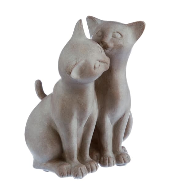 Objet déco Couple de Chat en Résine - Jardiland