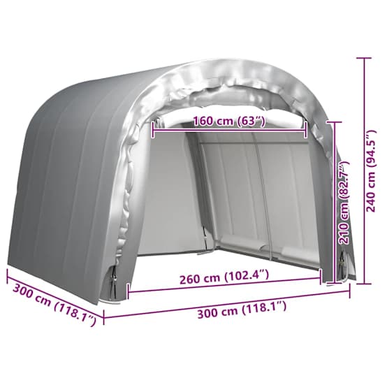 Grand Barnum Pliable 3 Parois Fenêtres Acier Imperméable pour Fête ...