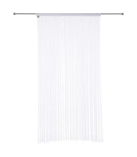 Rideau fil Blanc 90 x 200 cm densité optimale - Jardiland