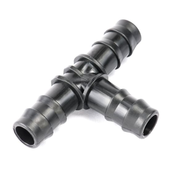 2 Dérivation en T cannelé, ø16 mm, lot de 2 pieces - Jardiland