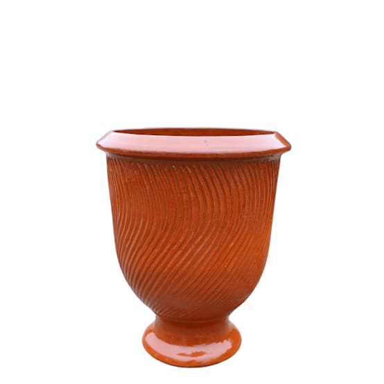 MORGANE pot grande taille d'extérieur fait main en terre cuite émaillée ...