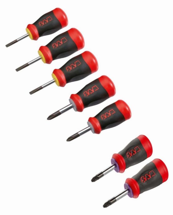 Jeu de 7 tournevis s1 : fente phillips et pozidriv SAM - TPPZJ7 - Jardiland