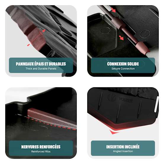 Bordure de jardin imitation pierre 26.7m noir - Hauteur 14cm - Clôture ...