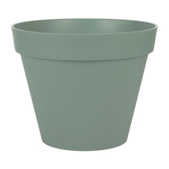 Eda Plastique - Pot De Fleur Rond Toscane - O 40 X H31 Cm - 23 L - Vert ...