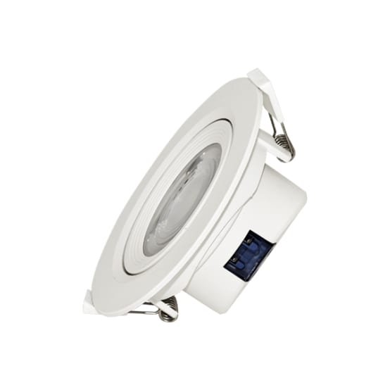 Lot de 10 spots COB LED encastrables rond blanc orientables 10W IP20 6500K - Jardiland