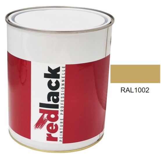 Peinture Jaune sable RAL 1002 Mat multisupport 3L Redlack - Jardiland