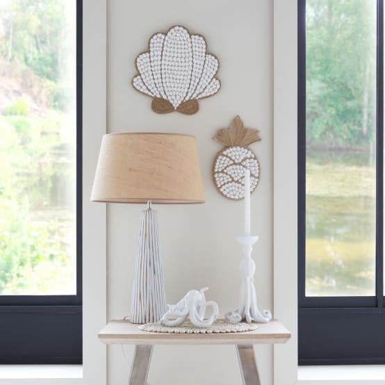 Set de table coquillage blanc - Jardiland