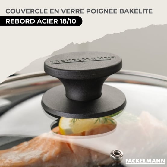 Set 3 poêles 20 24 28 cm en inox, 3 couvercles verre, 3 faitouts inox 16, 20 et 24 cm et 6 ...