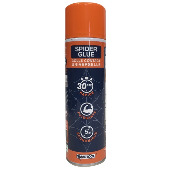 Colle Glue Universelle Spray Spider Glue 200ml Prise 30 sec SMARTOOL - Jardiland