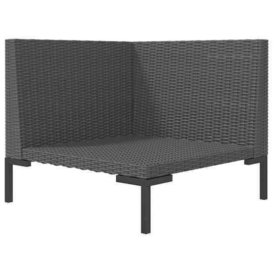 Fauteuil Jardin Rotin Demi-Rond Résine Tressée Luxe Dossier Haut ...