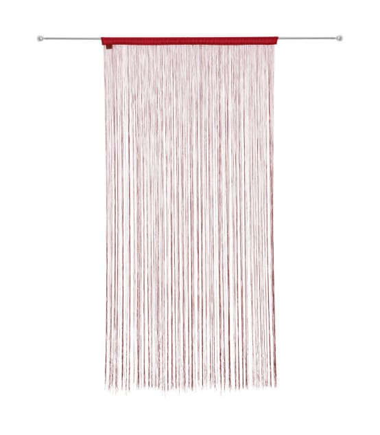 Rideau fil Rouge 90 x 200 cm densité optimale - Jardiland