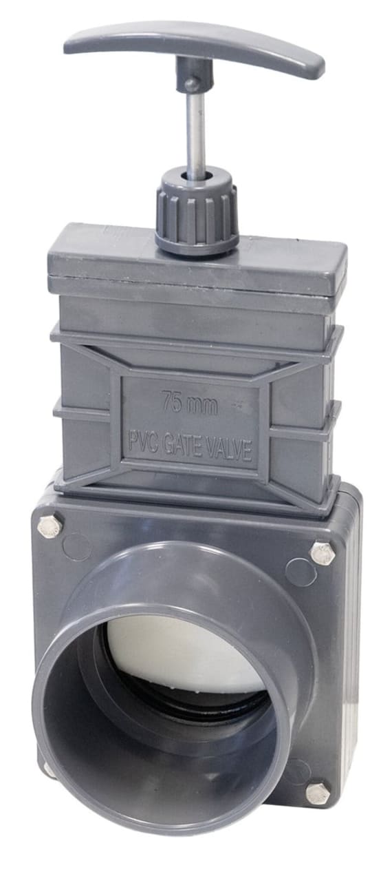 Vanne Guillotine PVC 75 mm pour bassins de jardin et irrigation - Jardiland