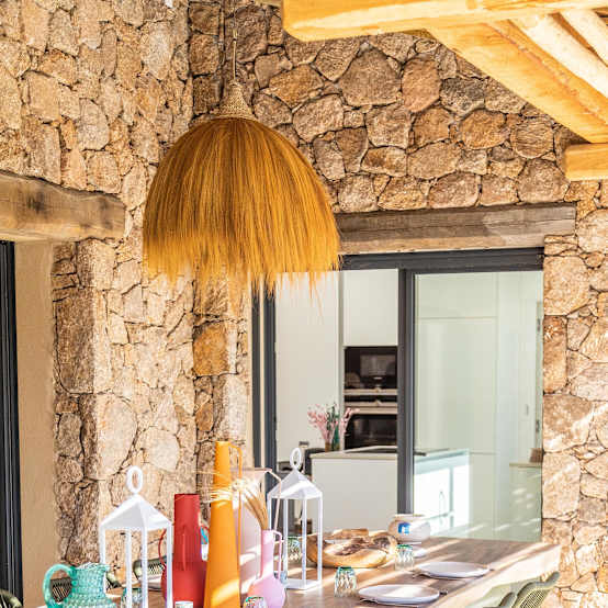 Suspension solaire MASAI Beige Herbe de Rayung D60CM - Jardiland