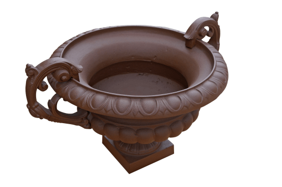 Coupe Médicis 106 avec anses style corten (RAL Mars 2525), Dommartin ...