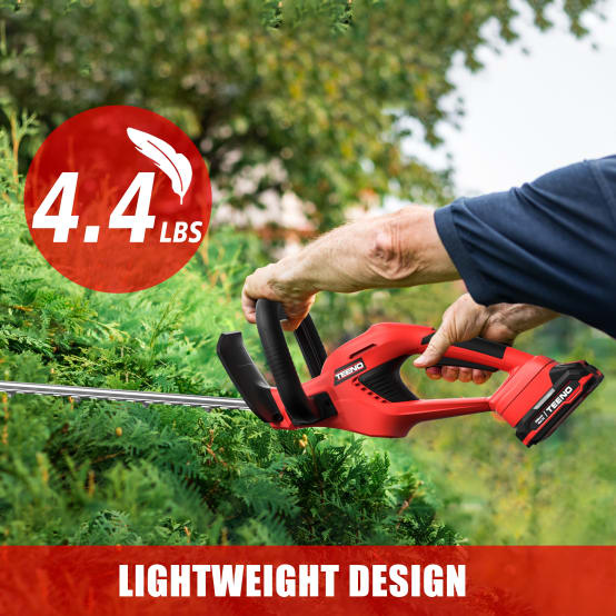 Sécateur électrique à double action de 520 mm avec batterie de 2,0 Ah, doté d'une poignée ...