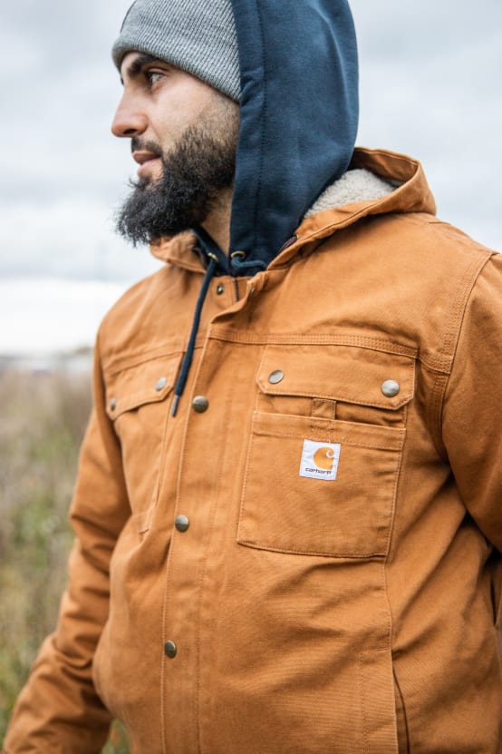 Blouson CARHARTT Bartlett Jacket Marron T.XXL - 103826-BRN-XXL - Jardiland