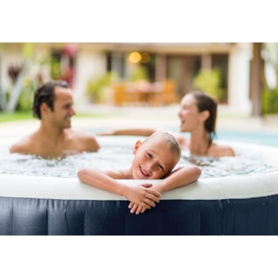 INTEX Spa Gonflable 6 places Pure Spa Blue navy avec plateau LED Offert ...