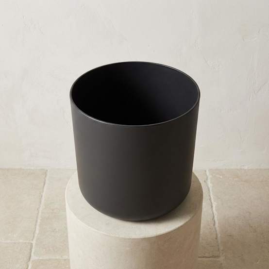 Cache-pot Rond Effet Mat Pour Intérieur et Décoration 18cm Anthracite ...