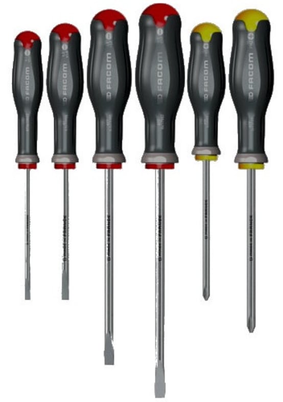 Jeu de 6 tournevis Protwist inox - FACOM - ATPST.J6 - Jardiland