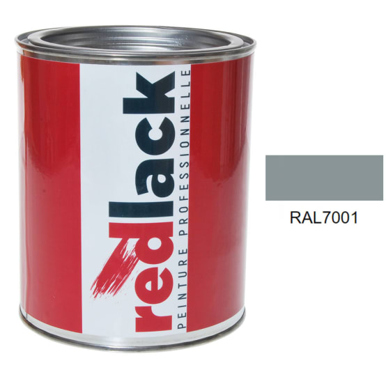 Peinture Gris argent RAL 7001 Mat multisupport 1L Redlack - Jardiland