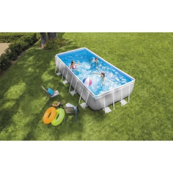 Kit Piscine hors sol tubulaire INTEX - Pris Frame - 488 x 244 x 107 cm ...