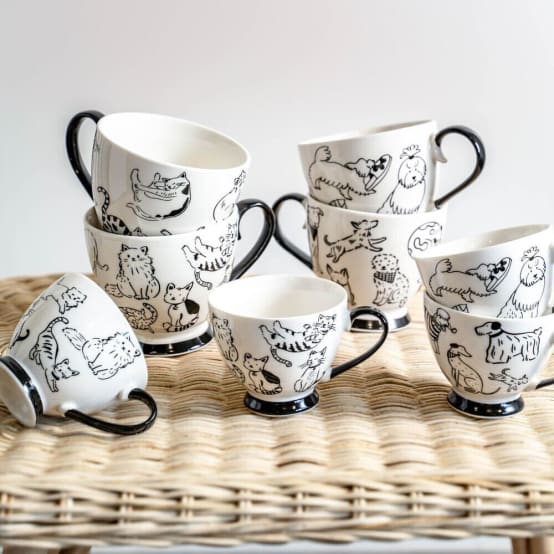 Coffret de 4 tasses Mistigris 20 cl - Jardiland