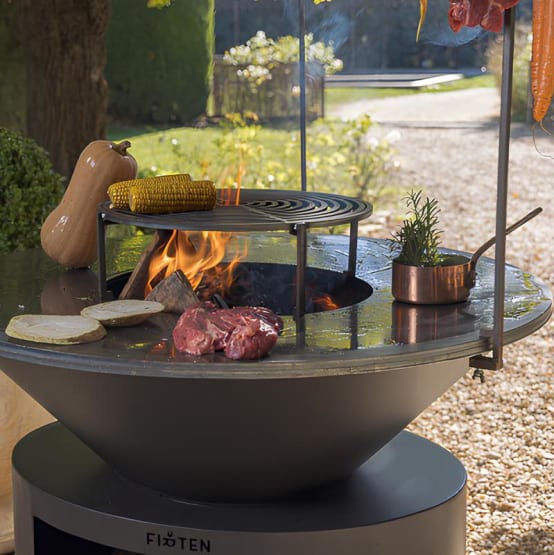 Brasero Ellipse 100 Noir - Jardiland