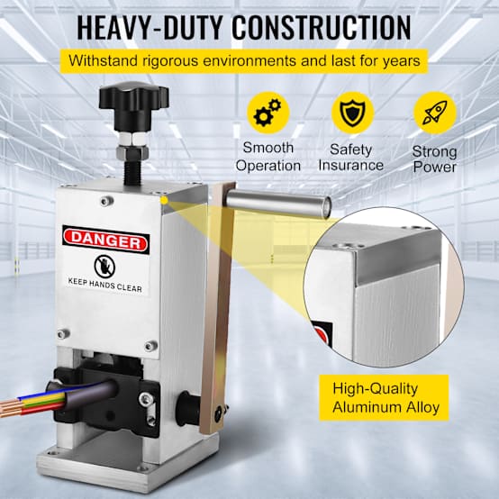 Machine à dénuder manuelle 1,5-25 mm, pince dénudeur fils, 15 m/min ...