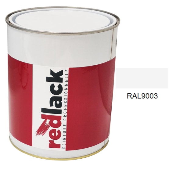 Peinture Blanc de sécurité RAL 9003 Mat multisupport 3L Redlack - Jardiland