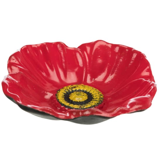 Trixie - Abreuvoir/mangeoire ou baignoire en fonte rouge pour oiseaux ...