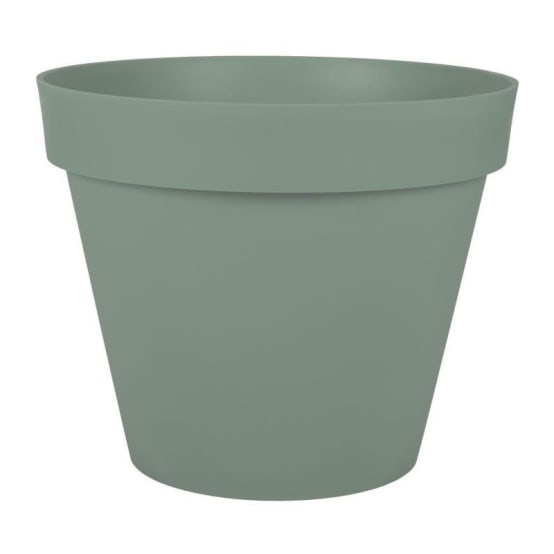 Eda Plastique - Pot De Fleur Rond Toscane - O 48 X H39 Cm - 43 L - Vert ...