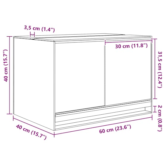 Terrarium avec stockage Transparent 60 x 40 x 40 cm Verre vidaXL ...