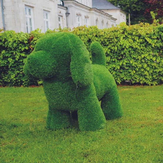 Peluche de Jardin chien en gazon synthétique (100 cm) - Vert 100 cm ...