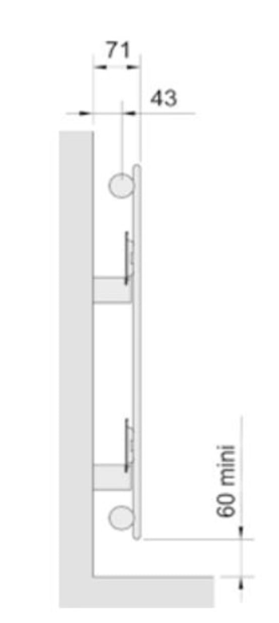 Radiateur chauffage central vertical plat FASSANE PREM'S 1240W blanc - ACOVA - SHX-200-059 ...