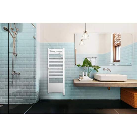 Radiateur sèche-serviettes - ACTIBAIN - fluide - 1750W - 50x138,9x12,7 ...