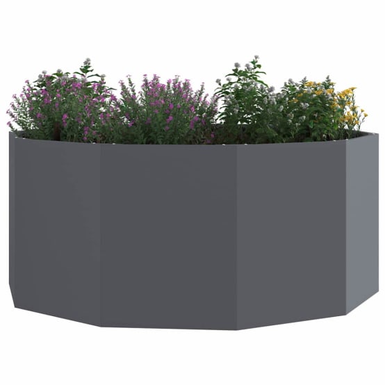 Jardinière Anthracite 120 x 120 x 50 cm Acier vidaXL 883747 - Jardiland