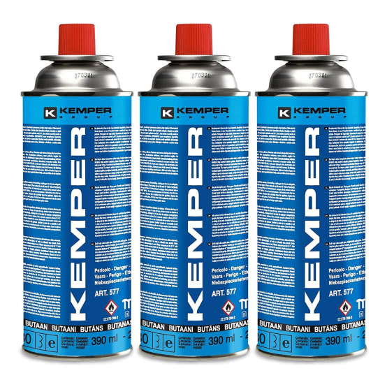 Pack de 3 Cartouches gaz 227g Butane KEMPER - Jardiland