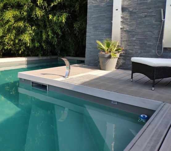 Cascade INOX 316 Fontaine Piscine Bassin Modèle Mini Cobra Hauteur 35cm ...