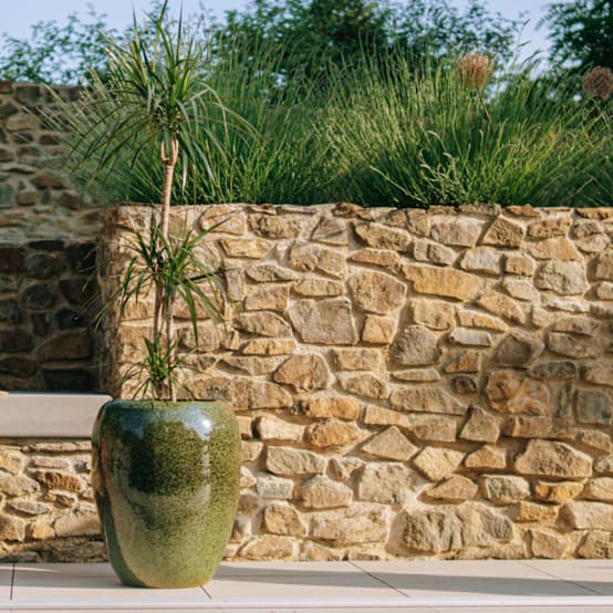 GALILEE pot grande taille d'extérieur fait main en terre cuite émaillée ...