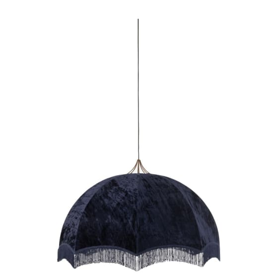 Suspension en métal et velours Mauve 95x95x50cm - J-Line - Jardiland