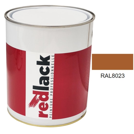 Peinture Brun orangé RAL 8023 Mat multisupport 3L Redlack - Jardiland