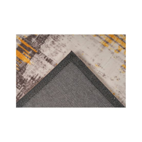 Tapis Tissé Doux à Poils Courts "Saphira" Jaune 160 x 230 cm - Jardiland