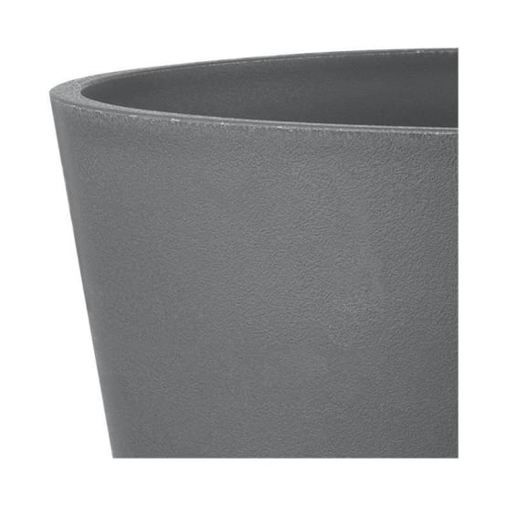 Pot De Fleurs Carré - Deroma - Origin - 12 L - Gris - Jardiland