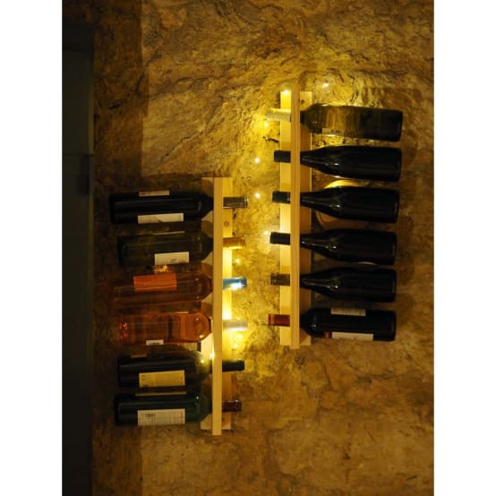 Support bouteilles mural en bois 6 bouteilles - Jardiland